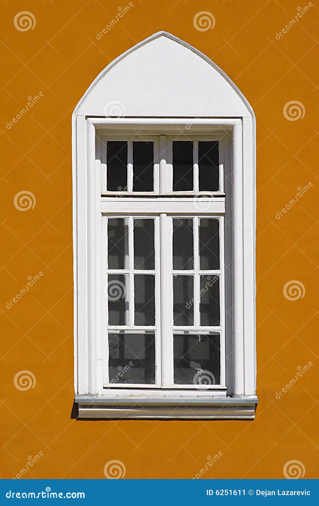 White window stock image. Image of clean, wall, exterior - 6251611
