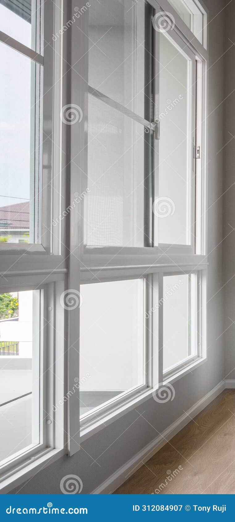 White Window Inside the House Stock Image - Image of frame, light ...