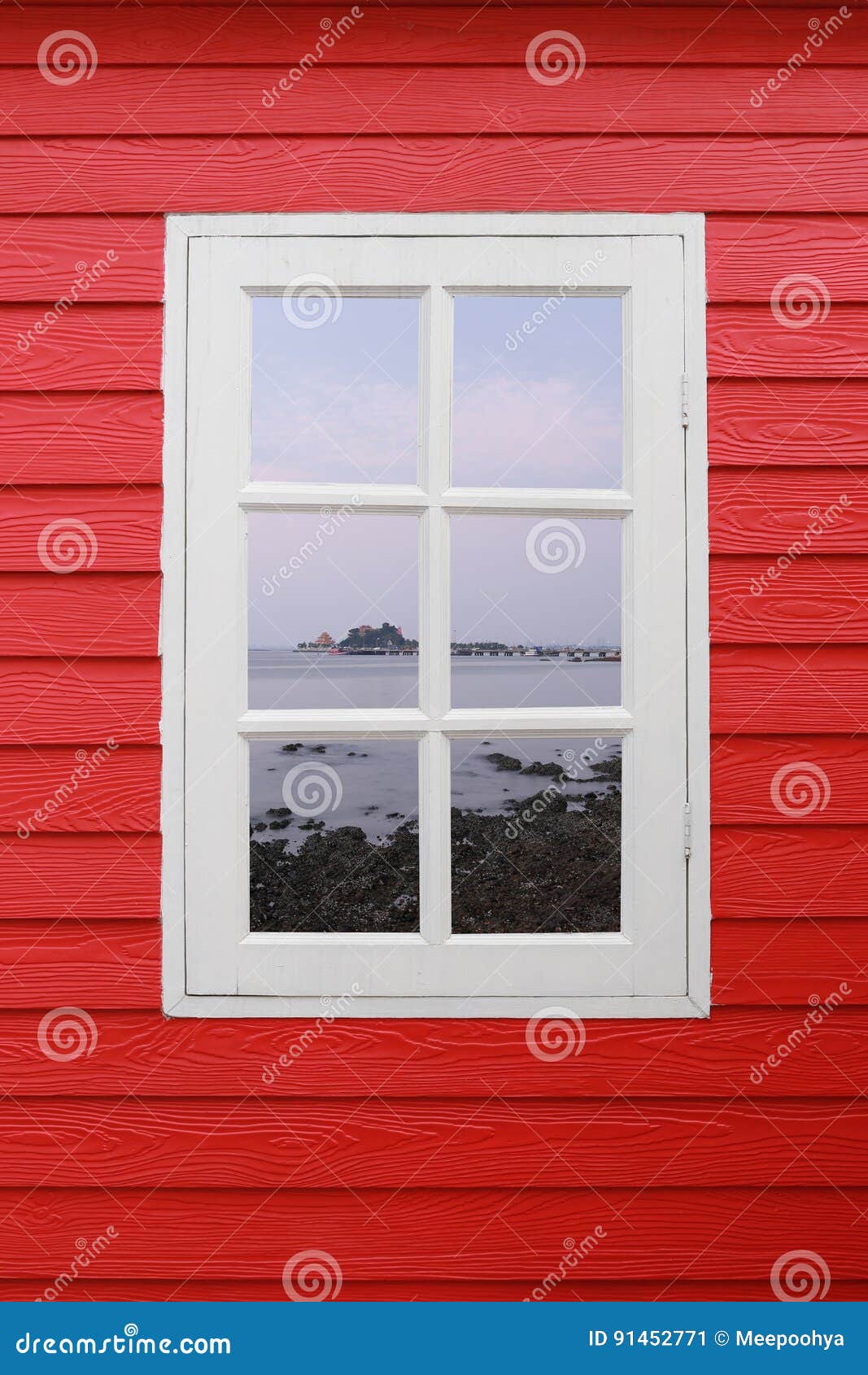 White Window Looking Out To See View. Stock Image - Image of relax ...