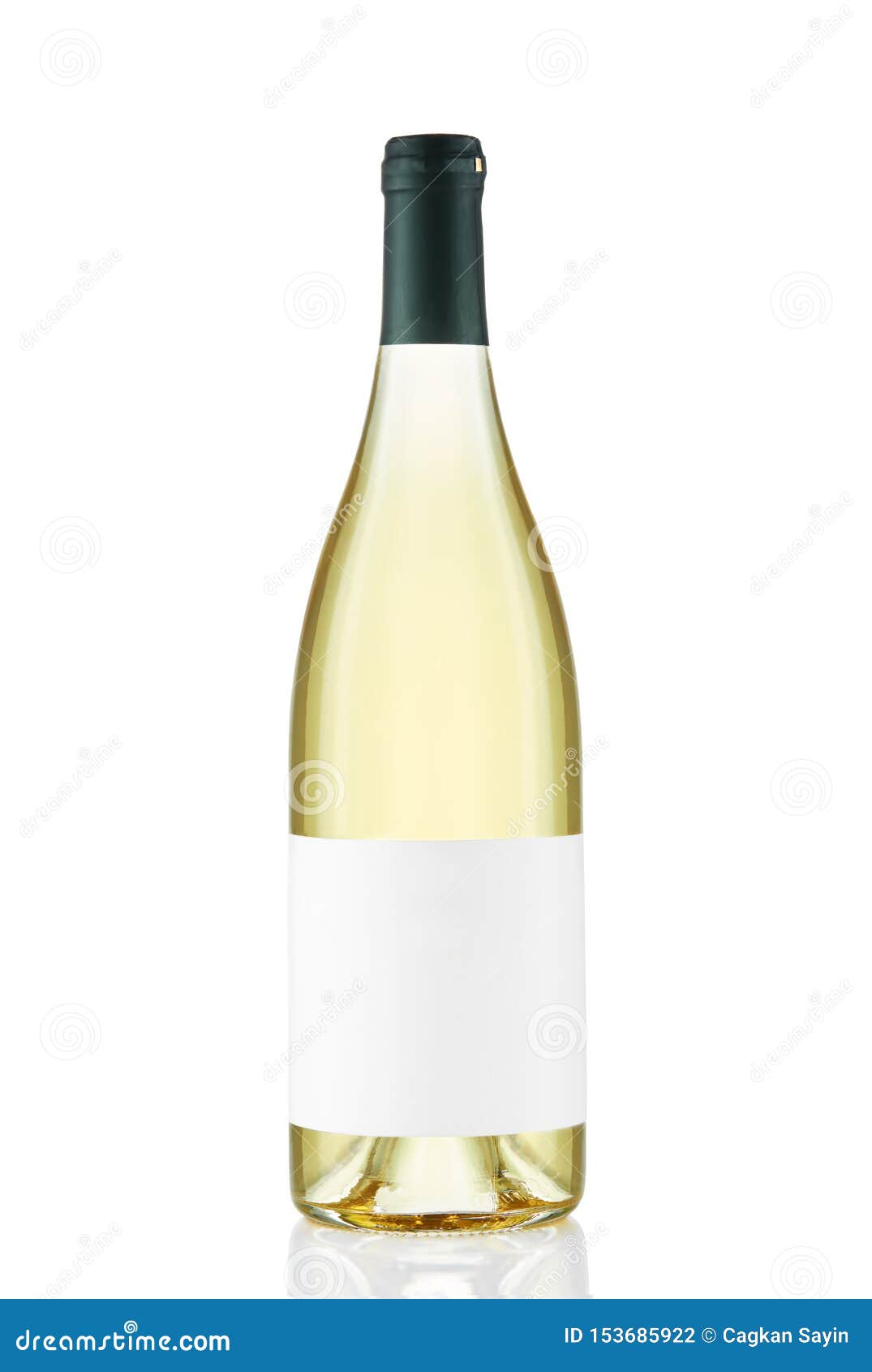 White Wine Bottle with Blank Label Isolated on White Background Stock ... White Wine Bottle with Blank Label Isolated on White Background Stock ...