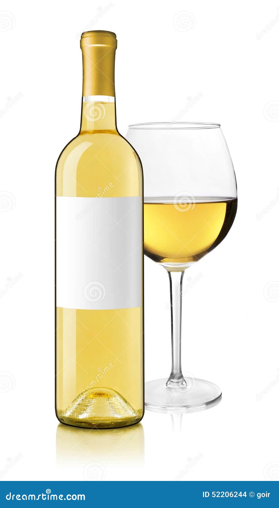 Wine Bottle White Background