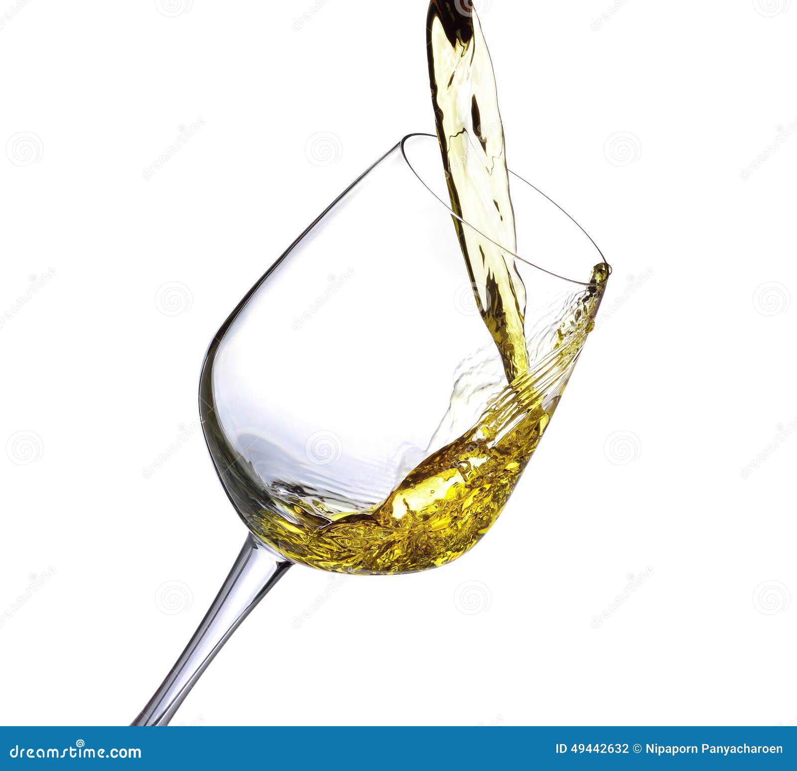 White Wine Splash Stock Photo - Image: 49442632