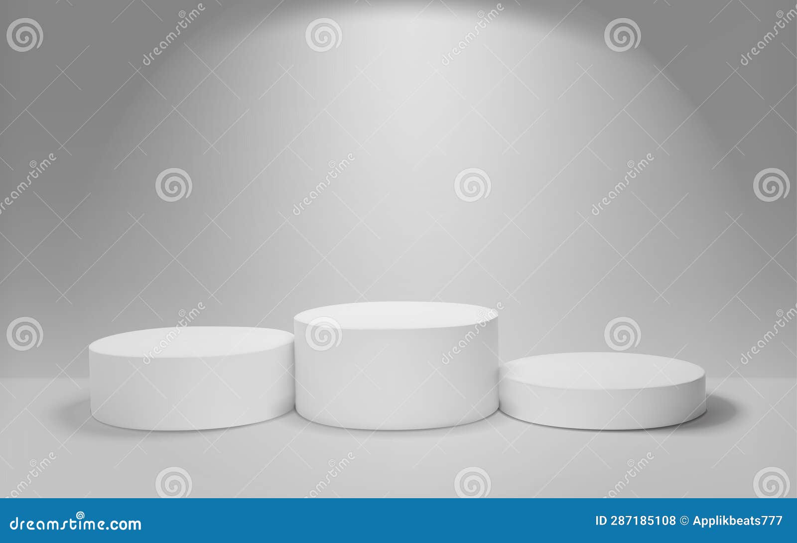 White Winners Podium 3D Render Awarding of Winners of Sports ...