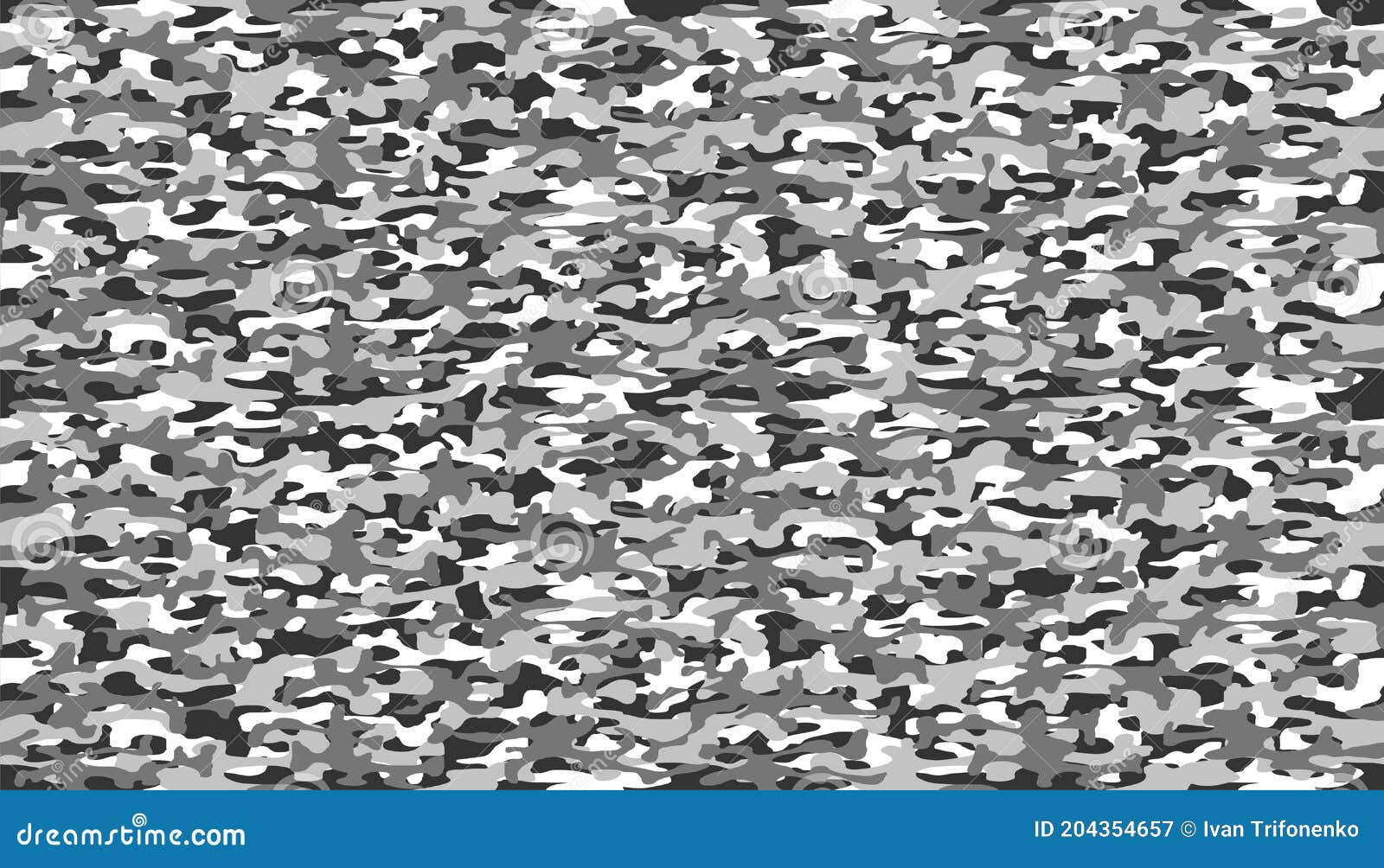 White Winter Camouflage Pattern. Seamless Template for Fabric Stock ...