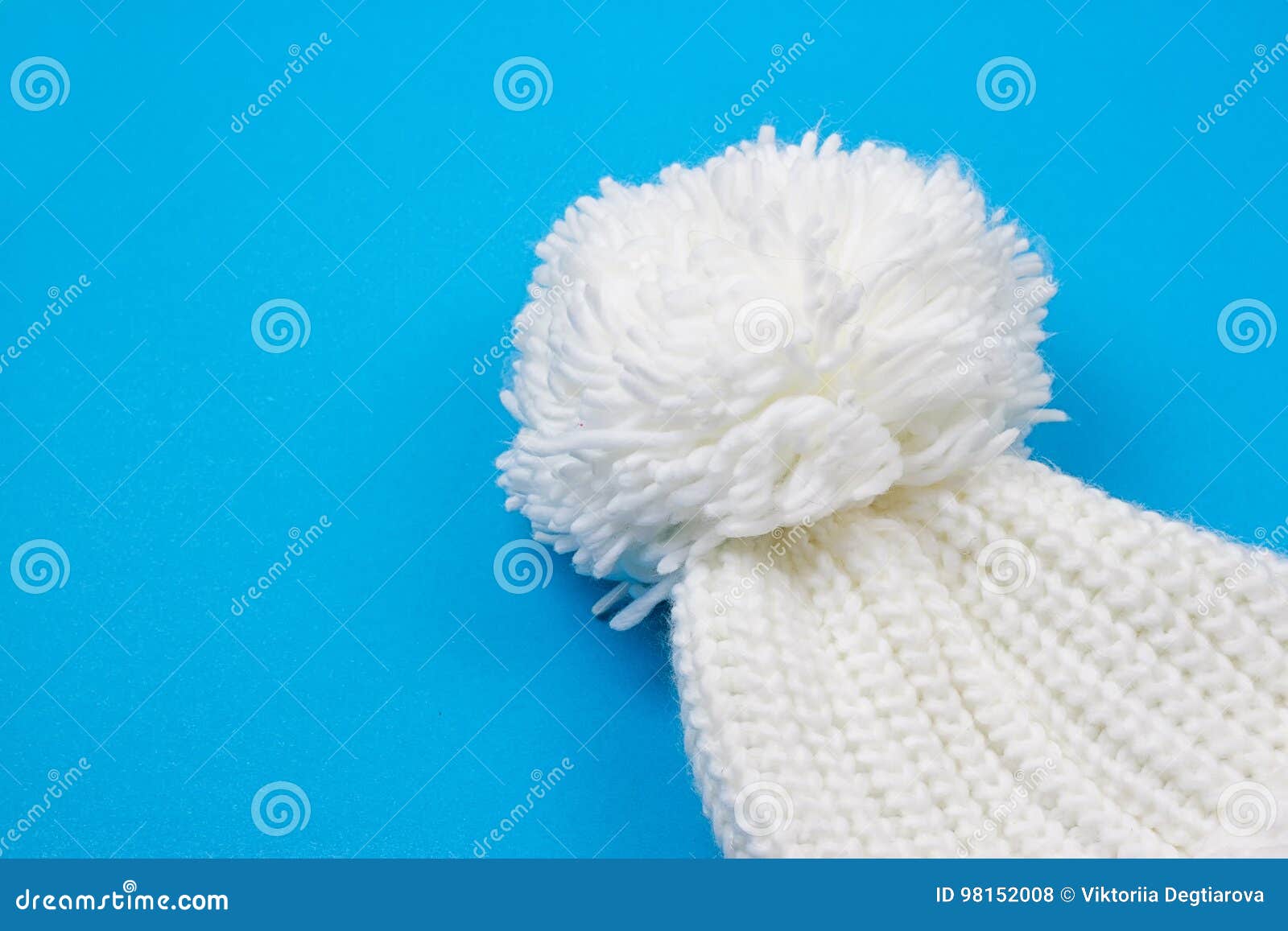 White winter knitted cap stock photo. Image of warm, closeup - 98152008