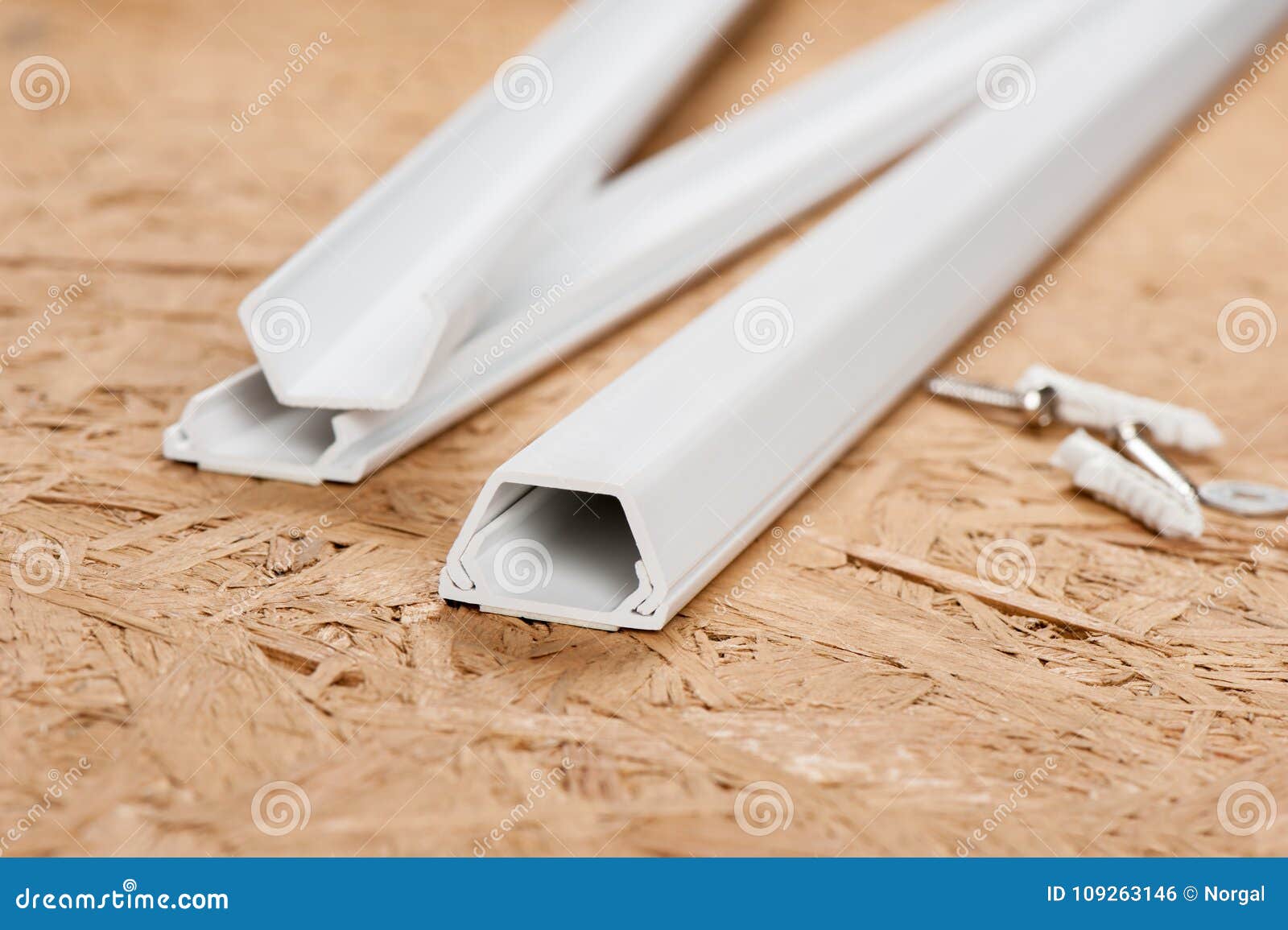 White wiring duct stock photo. Image of isolated, duct - 109263146