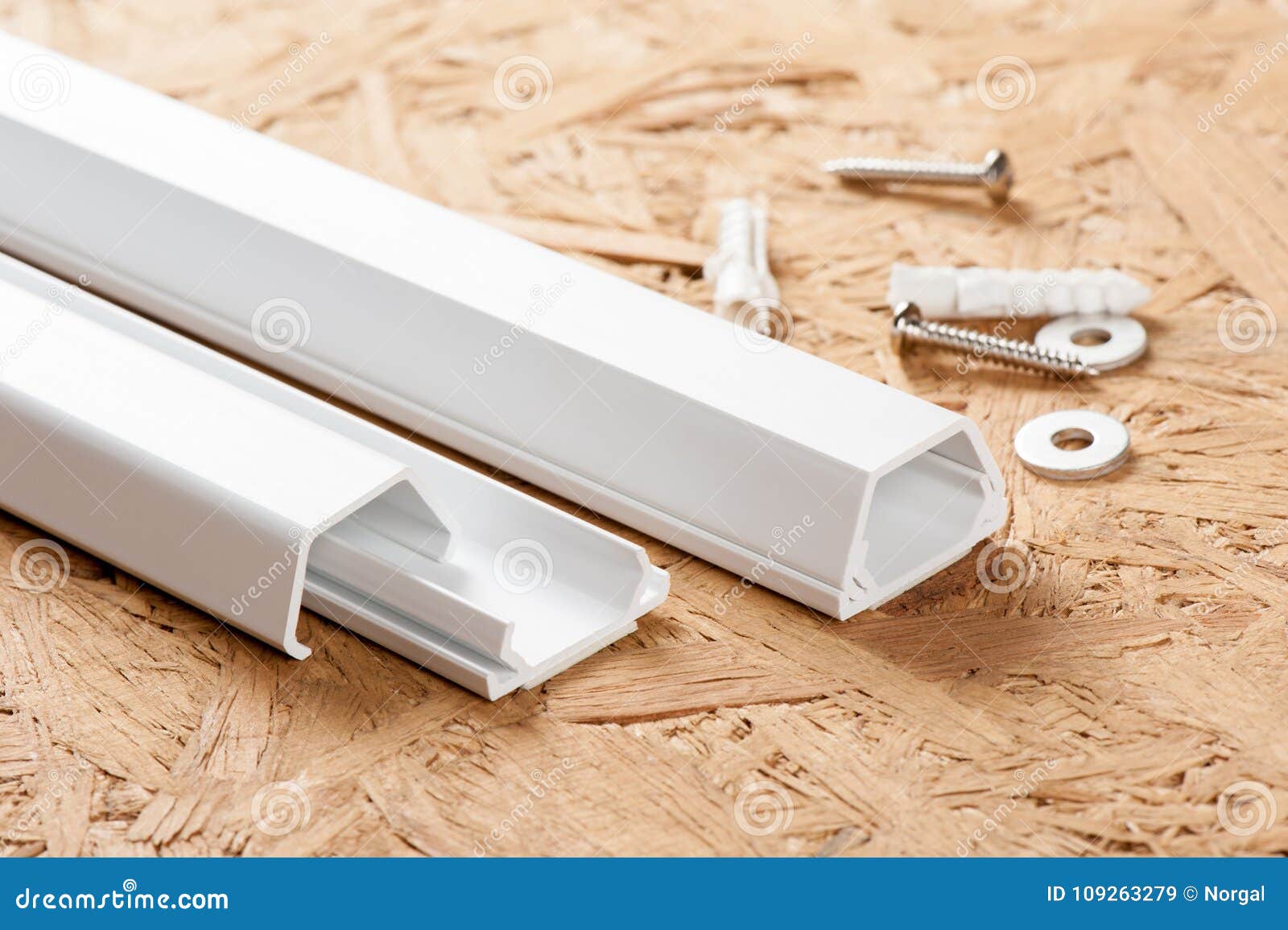 White wiring duct stock image. Image of object, electric - 109263279