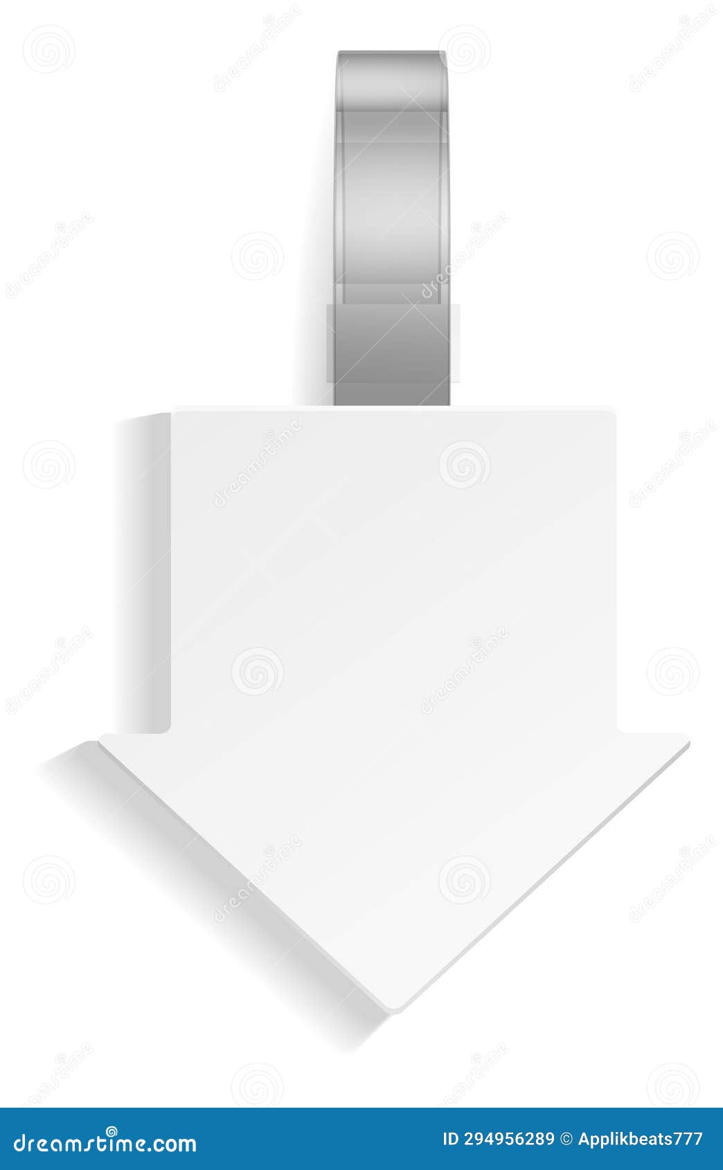 Wobbler Template. Set Of Bended White Blank Wobblers Round And Square ...