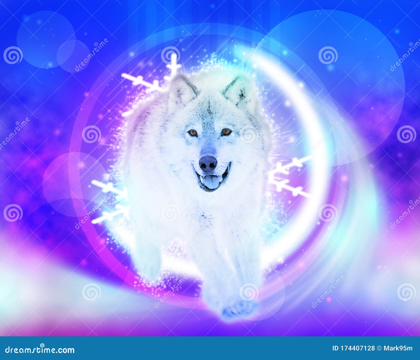 White Wolf design stock photo. Image of bokeh, animal - 174407128
