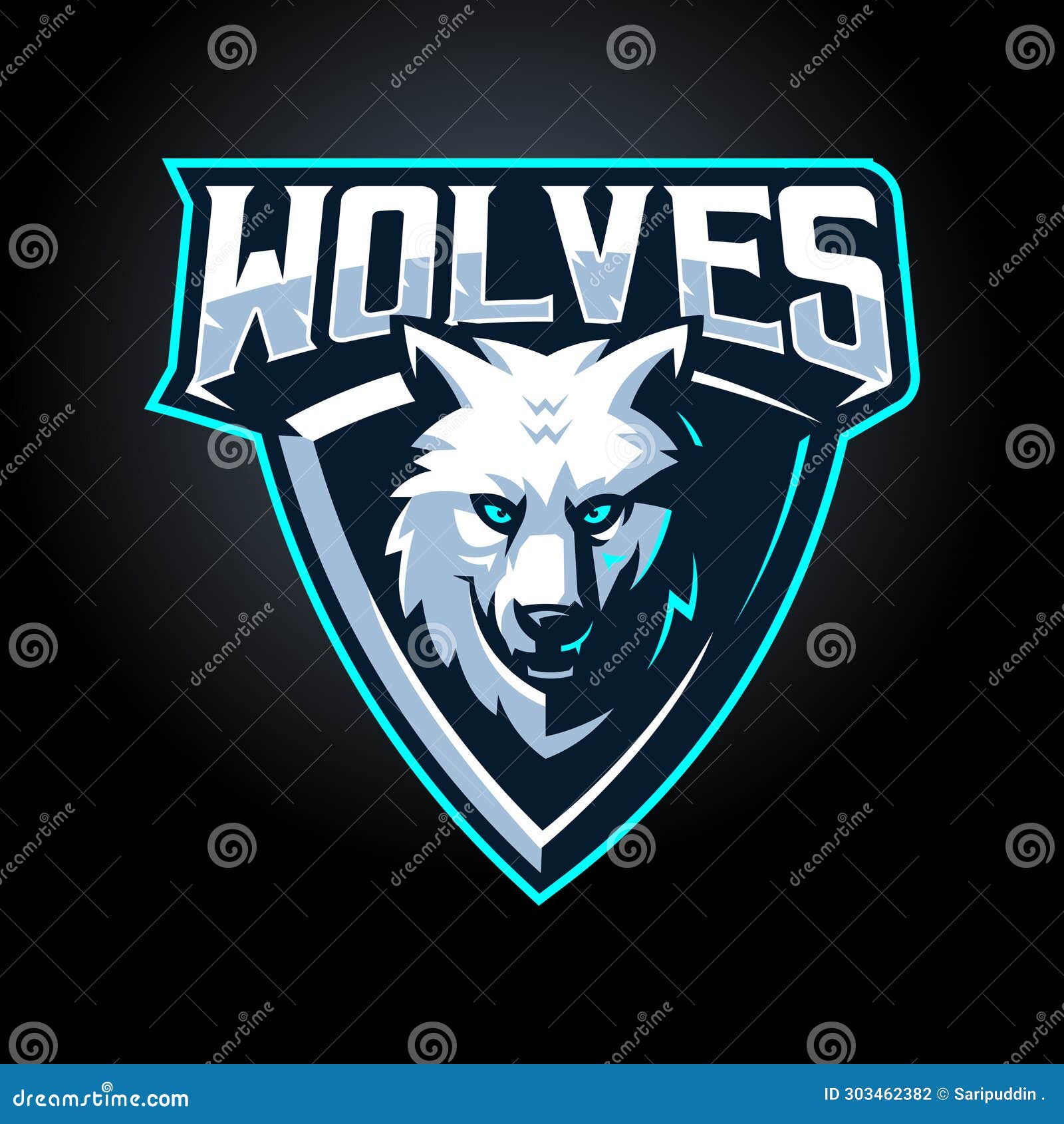 White wolf stock vector. Illustration of beast, strength - 303462382