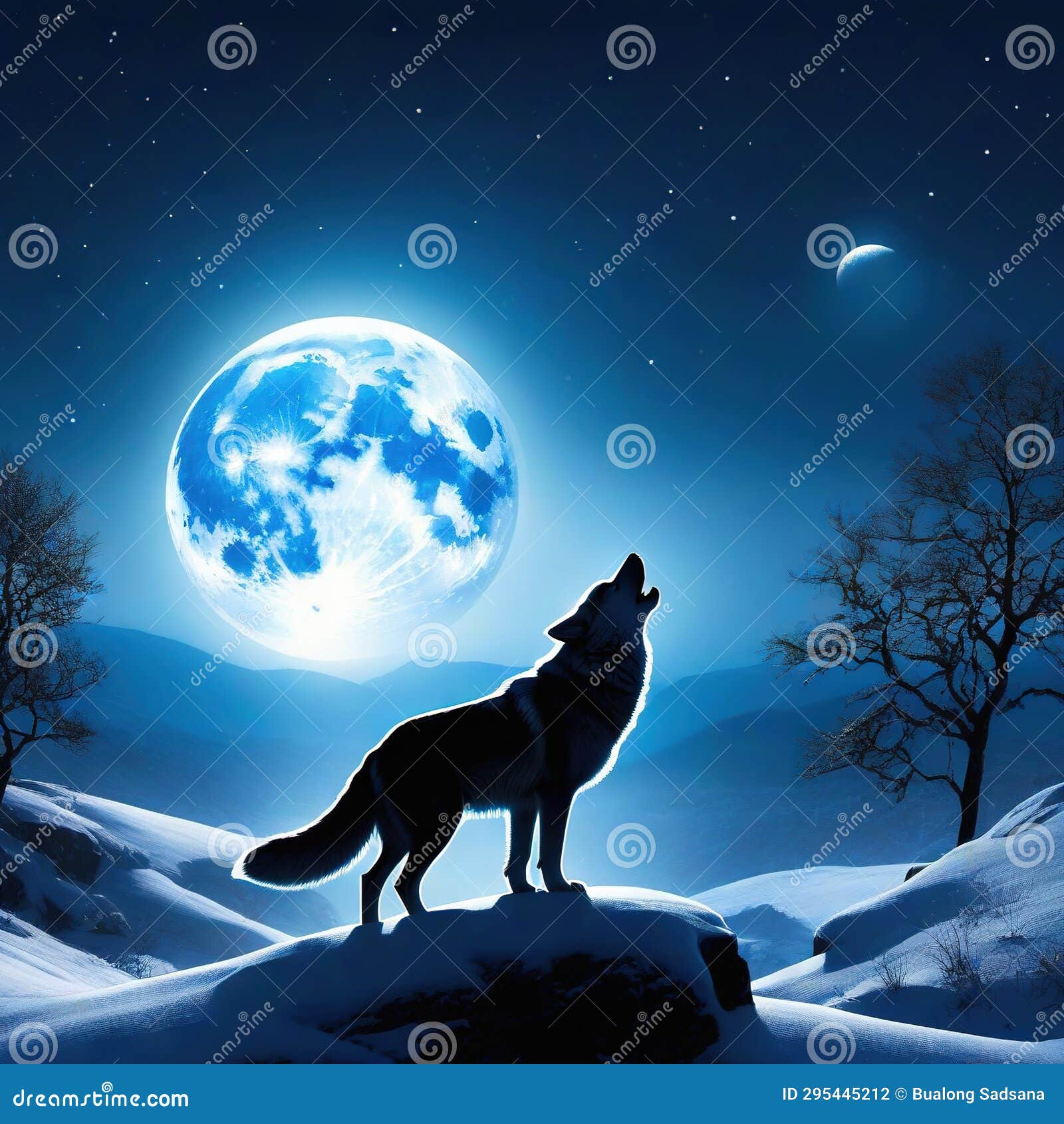 White wolf howling at the stock illustration. Illustration of dinosaur ...