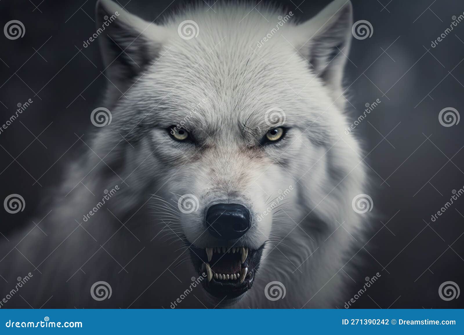 White Wolf Portraits. Generative AI Stock Illustration - Illustration ...