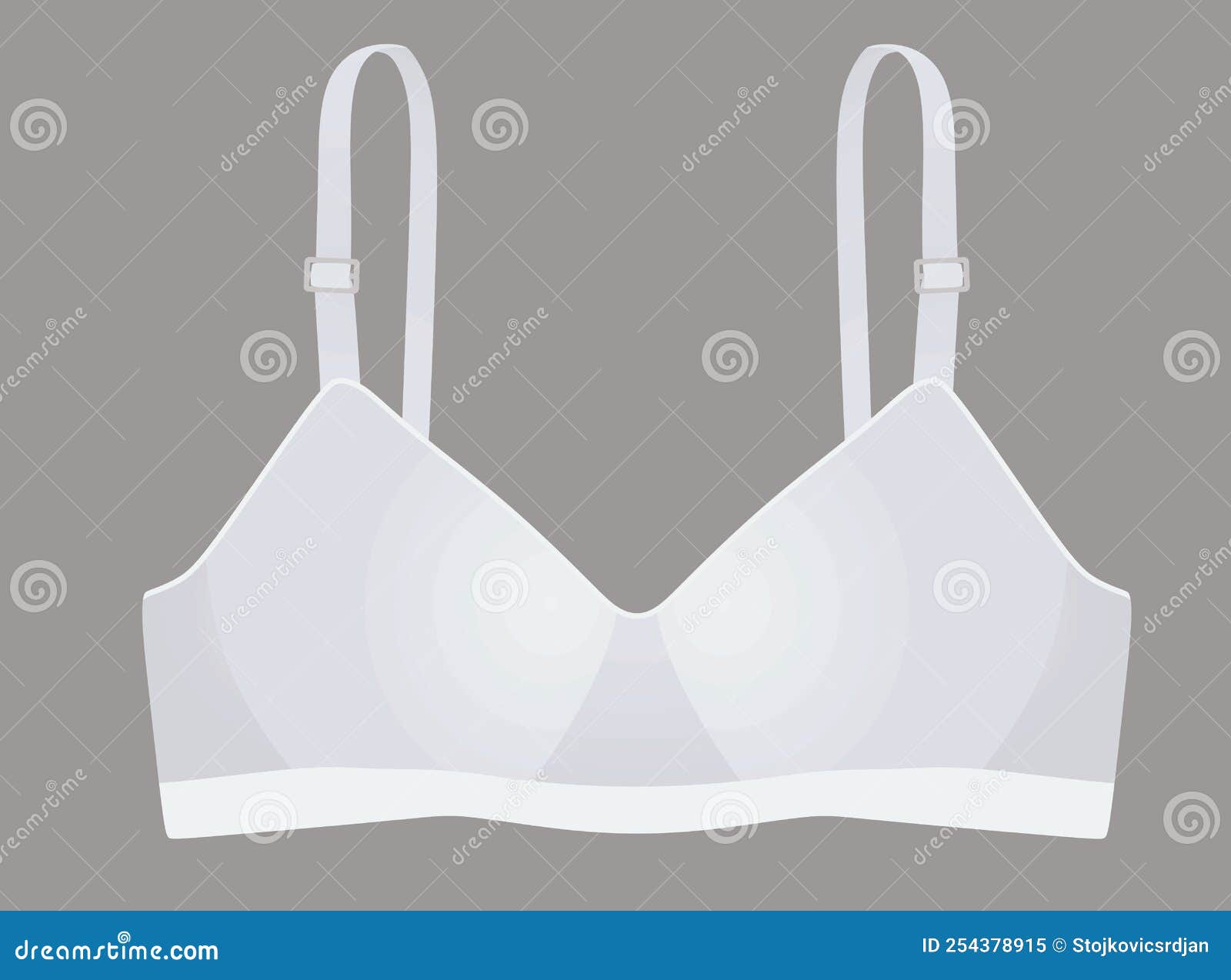 White woman bra stock vector. Illustration of colorful - 254378915