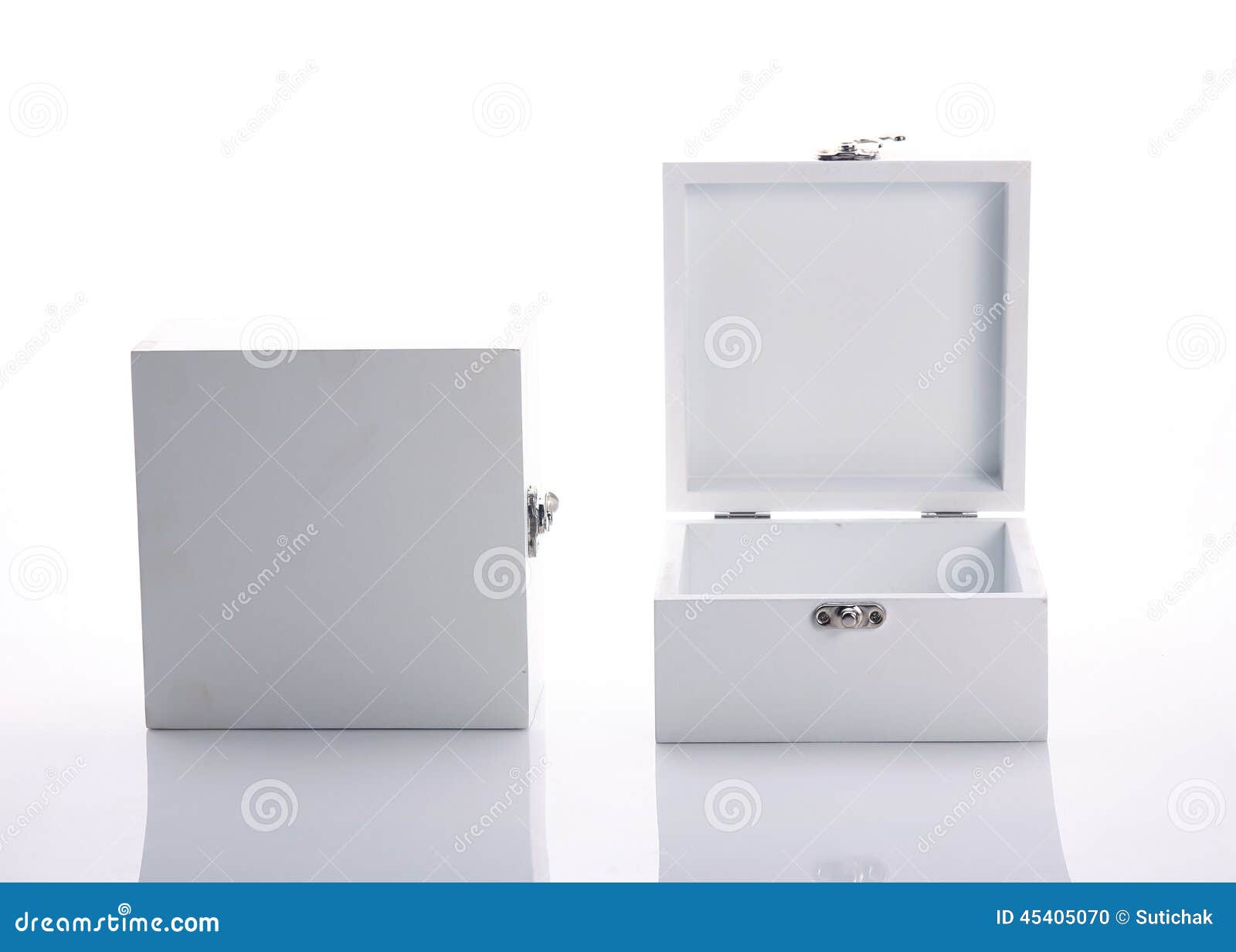 White Wood Box of the Product Stock Photo - Image of decor, fashion ...