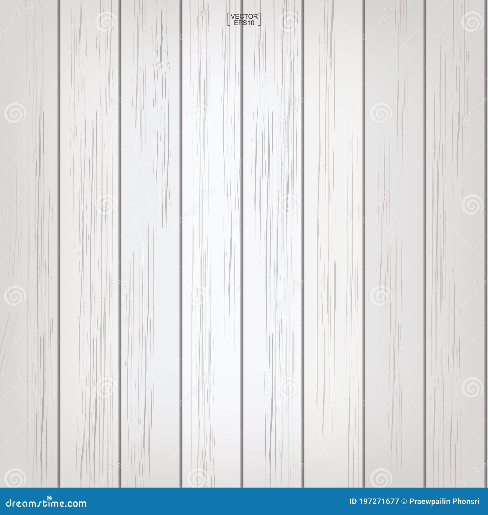 White Wood Pattern and Texture for Background. Vector Stock ...