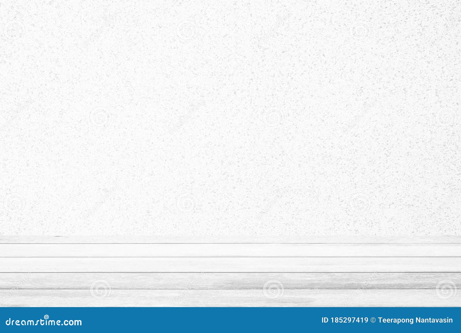 White Wood Table with Sand Wall Background. Stock Image - Image of ...