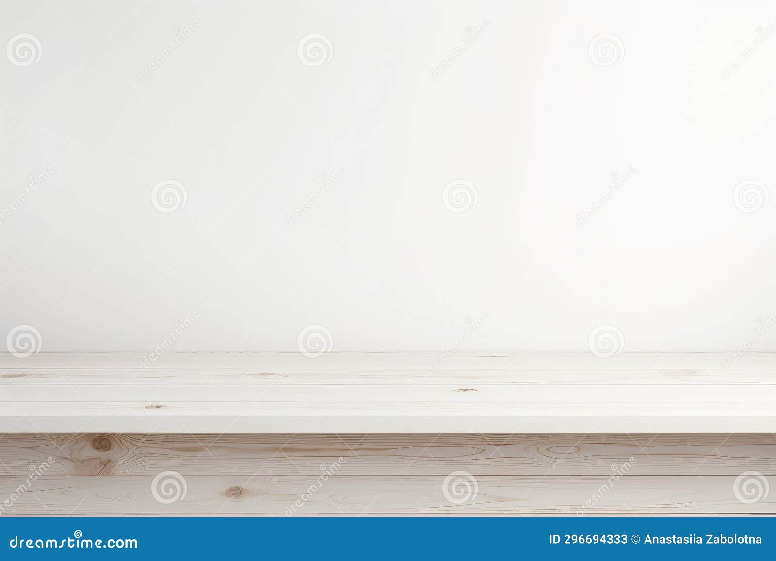 White Wood Tabletop on White Background. Generative AI Stock ...