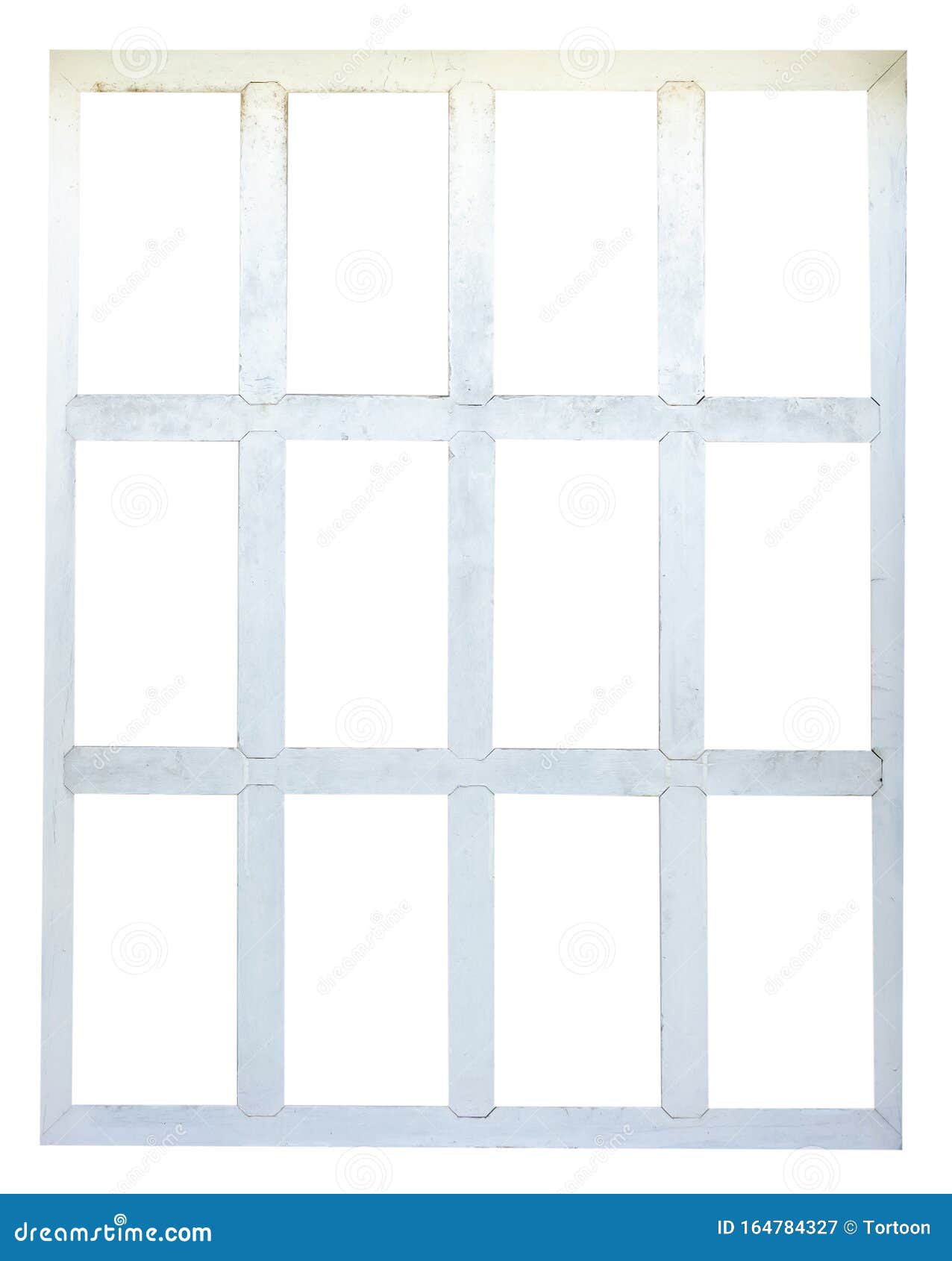 White Wood Window Frame Isolated on White Background Stock Image ...