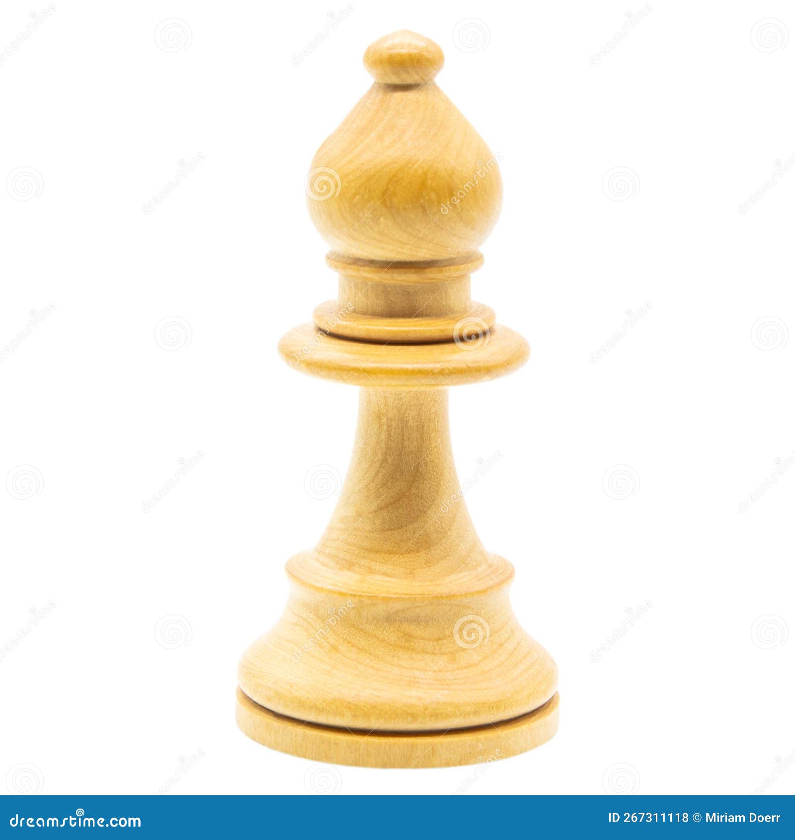 White Wooden Bishop Chess Piece Stock Photo - Image of wooden, decision ...