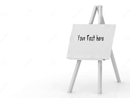 White wooden easel stock photo. Image of artist, business - 7807128