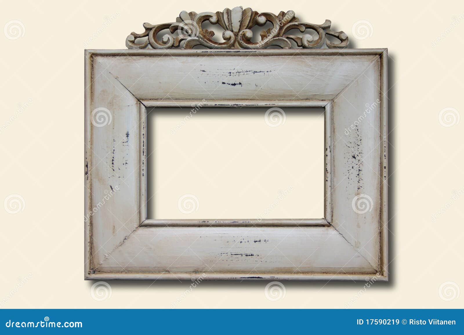 White wooden photo frame stock image. Image of exhibit - 17590219