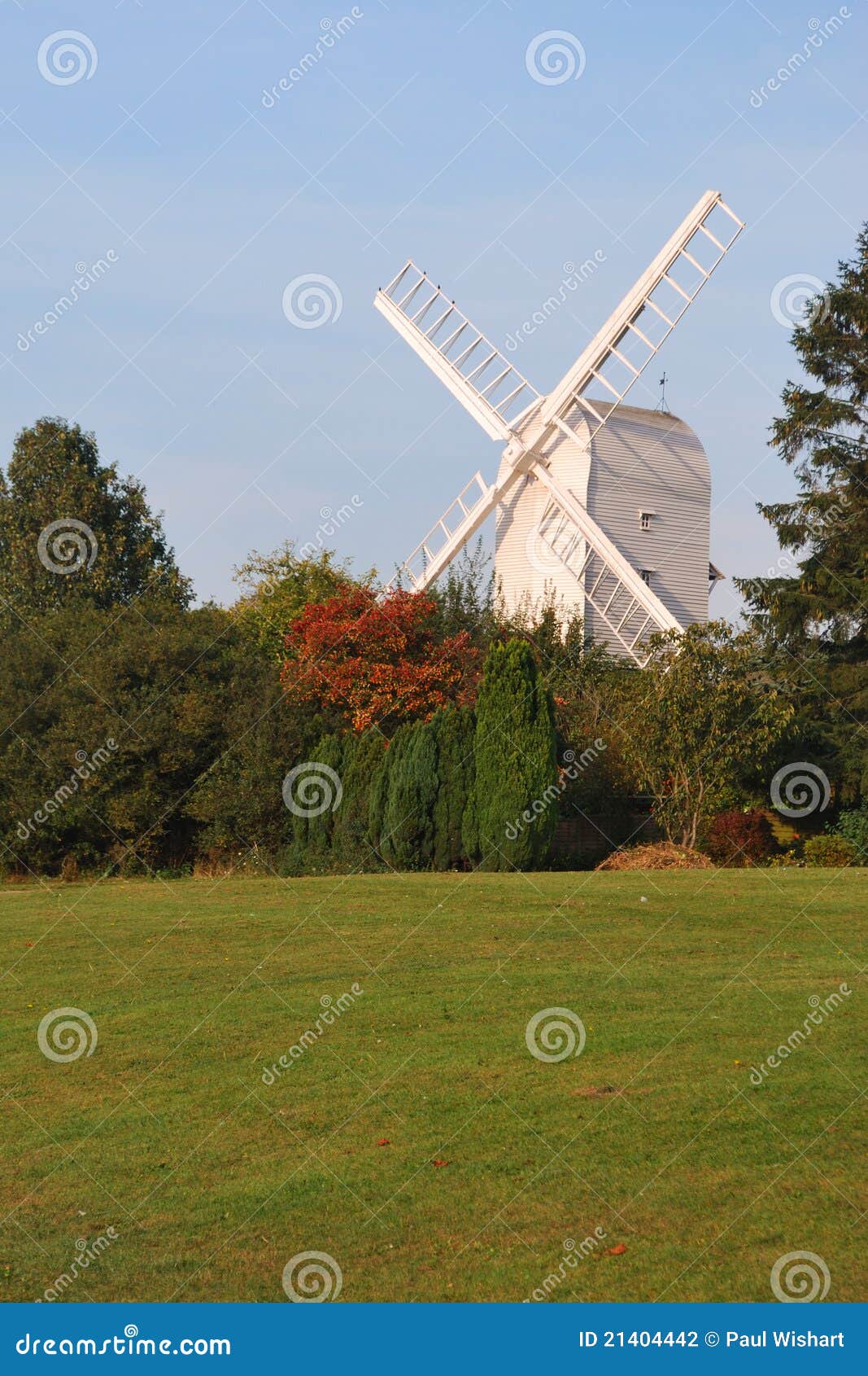 White wooden windmill stock photo. Image of windmill - 21404442