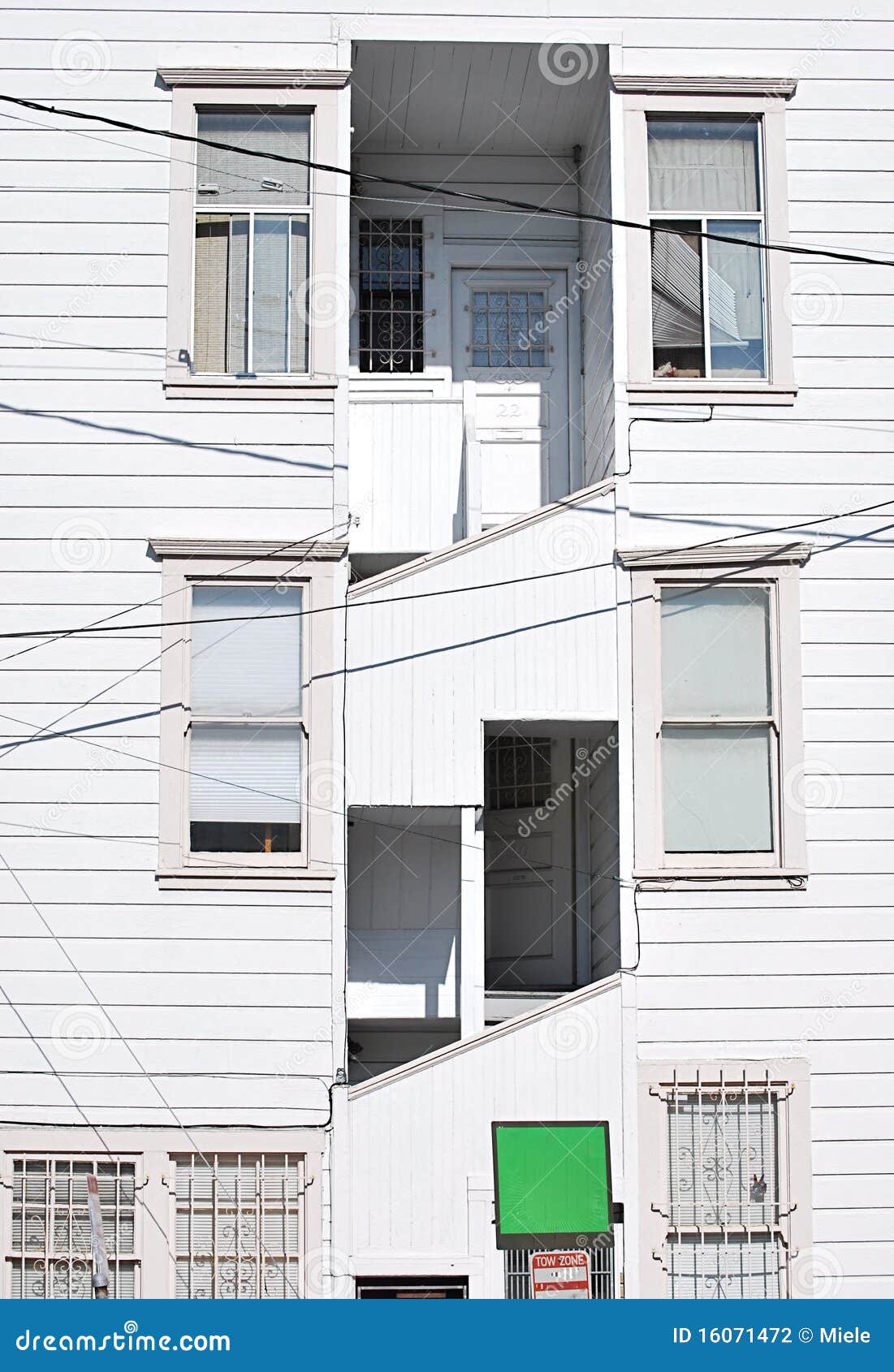 White wooden windows stock photo. Image of exterior, friendly - 16071472