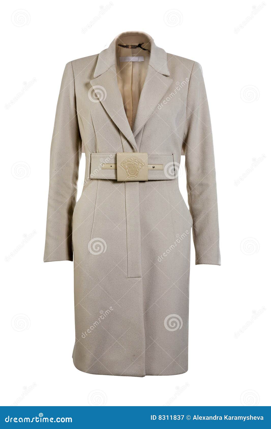 White wool coat stock image. Image of white, style, clothing - 8311837