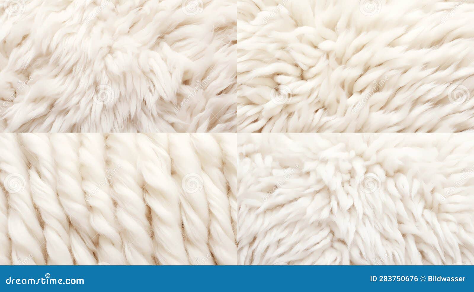 White Wool Texture Background Collection. Generative Ai Design Stock ...