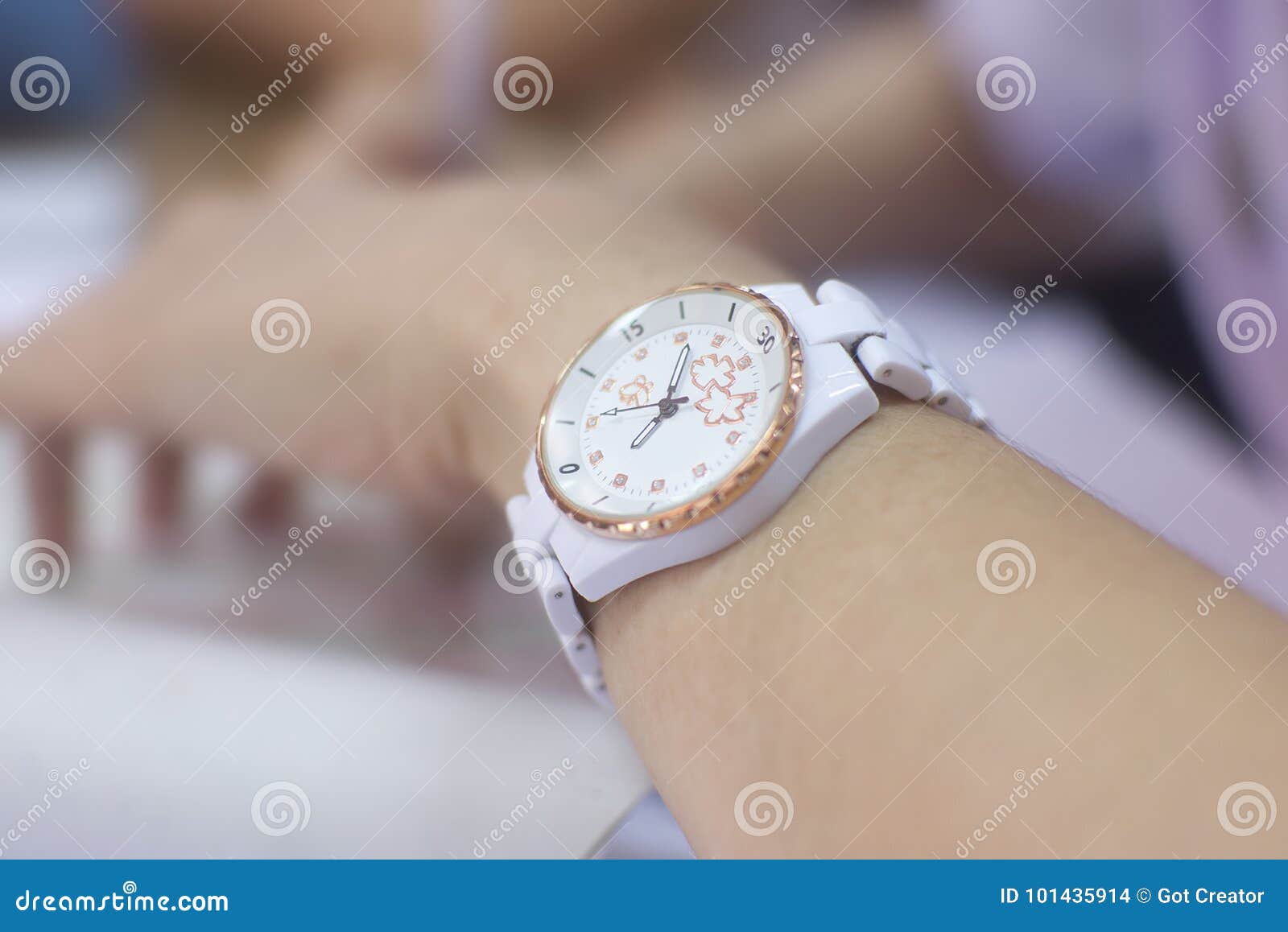 White Wrist Watches for Women. Stock Photo - Image of beautiful, white ...