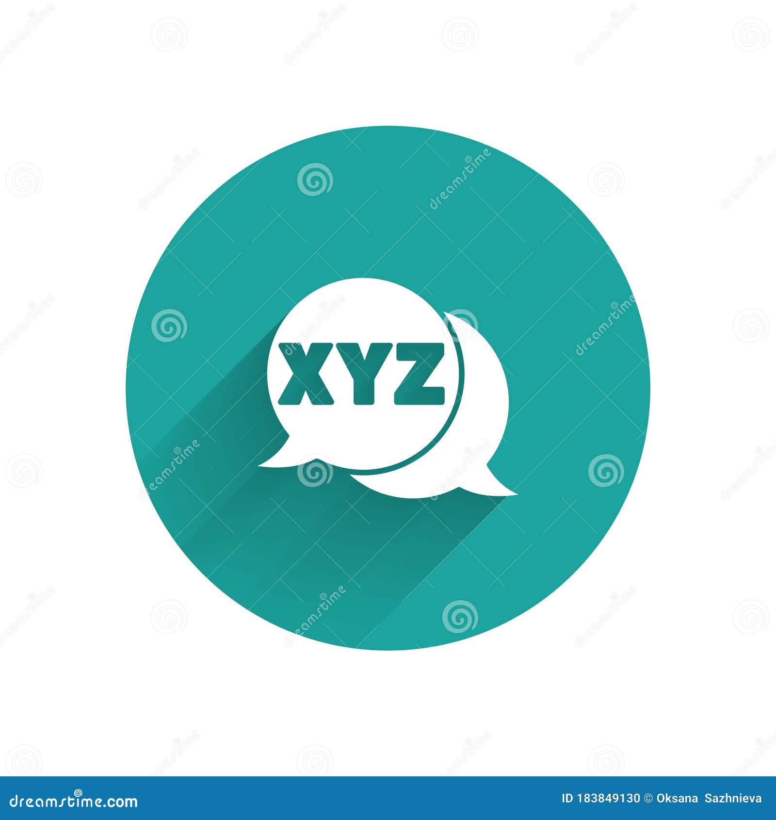 White XYZ Coordinate System Icon Isolated with Long Shadow. XYZ Axis ...