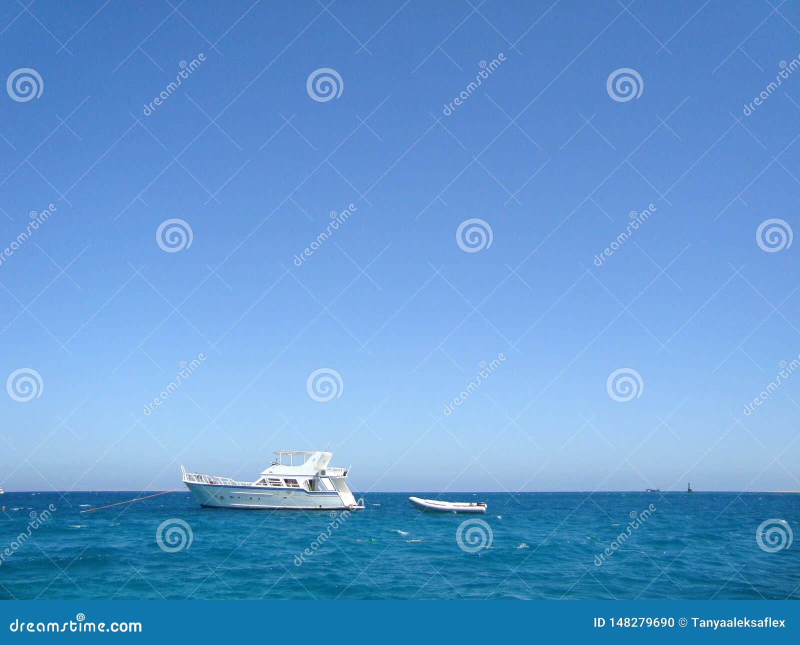 White Yacht in the Open Sea. Stock Photo - Image of luxary, ocean ...