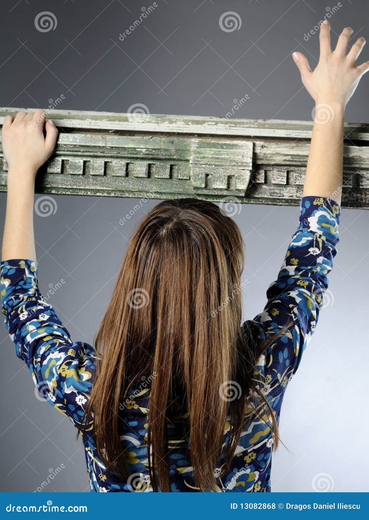 White young woman escaping stock photo. Image of style - 13082868