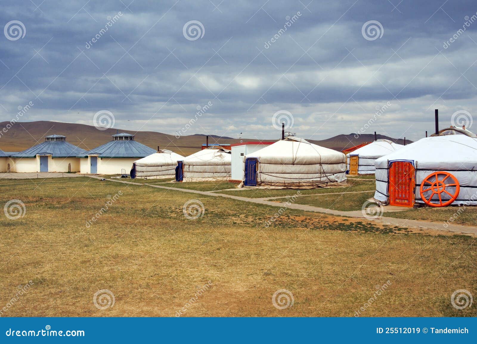 White yurt stock image. Image of traditional, rural, camping - 25512019
