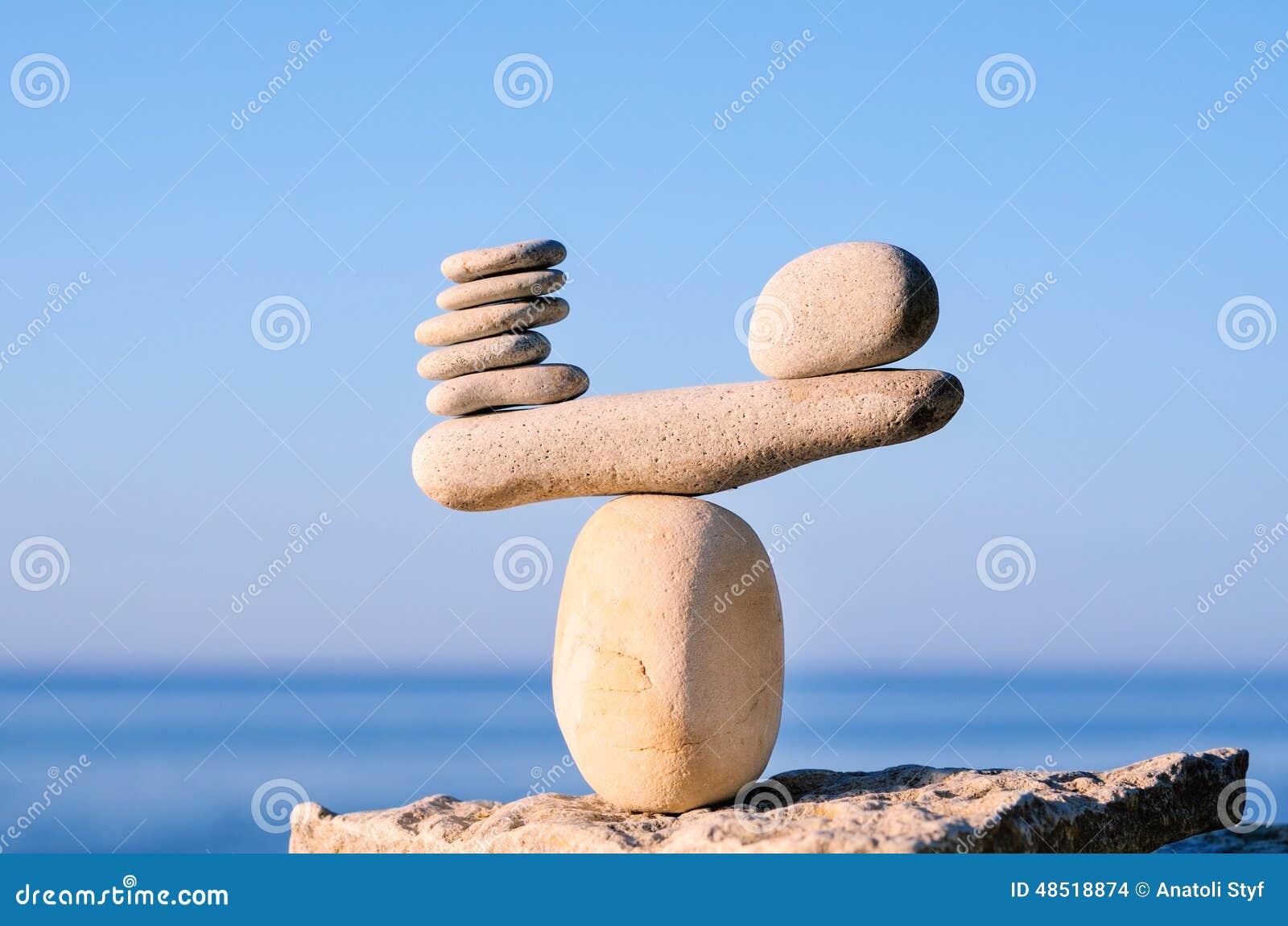 White Zen Like stock photo. Image of balanced, scales - 48518874