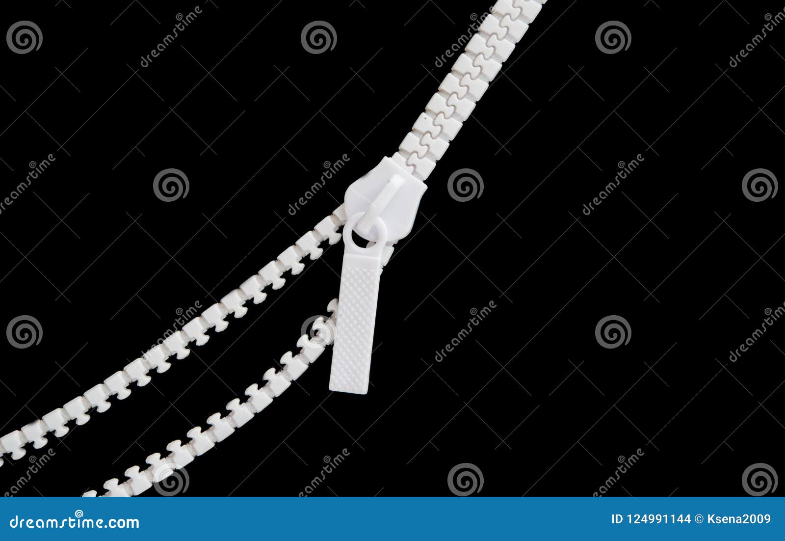 White zipper snake stock photo. Image of white, concept - 124991144