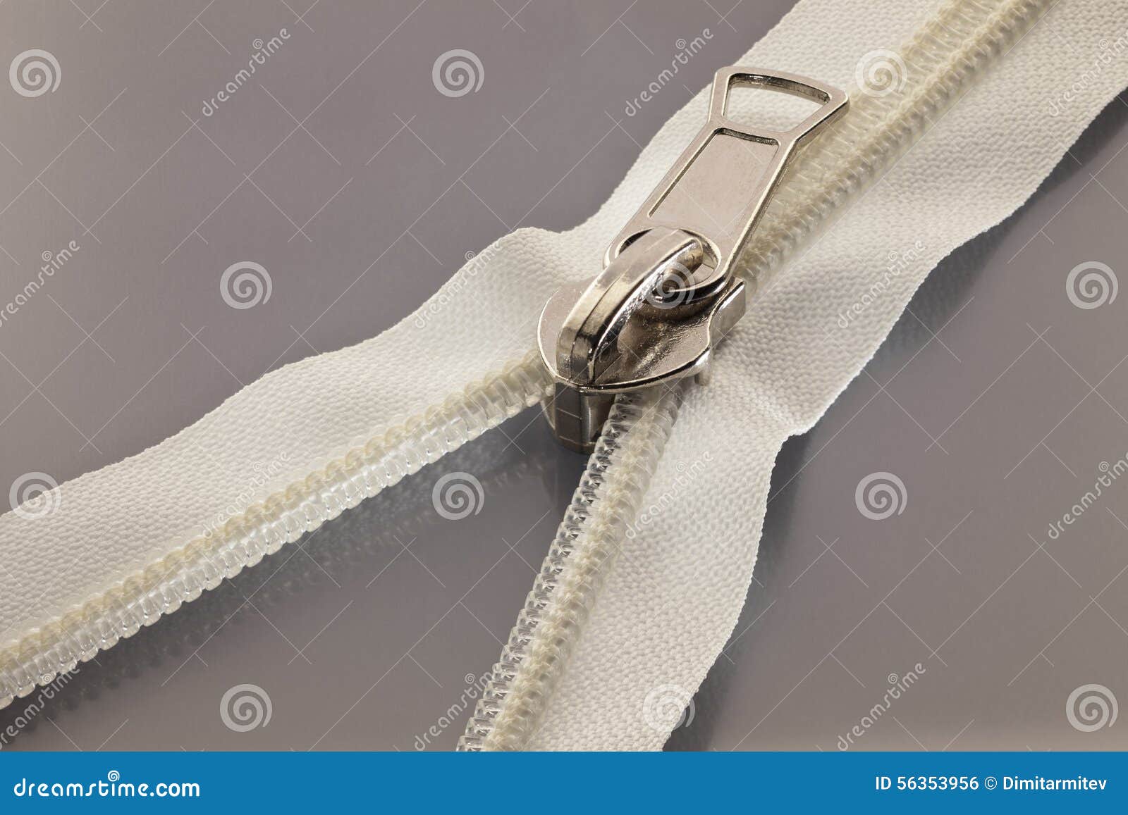 White zipper stock photo. Image of sewing, stitch, fasten - 56353956