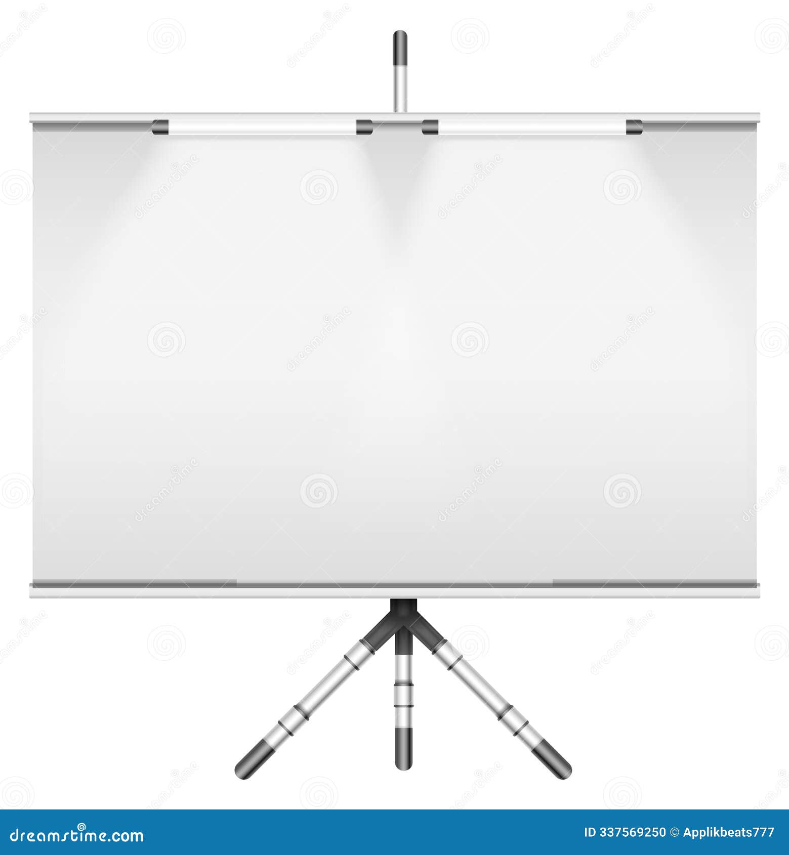 Whiteboard Blank Mockup. Realistic Presentation White Board Stock ...
