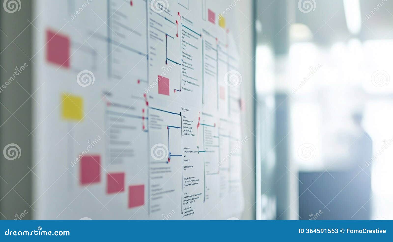 Whiteboard Displays A Detailed Business Strategy Diagram With ...