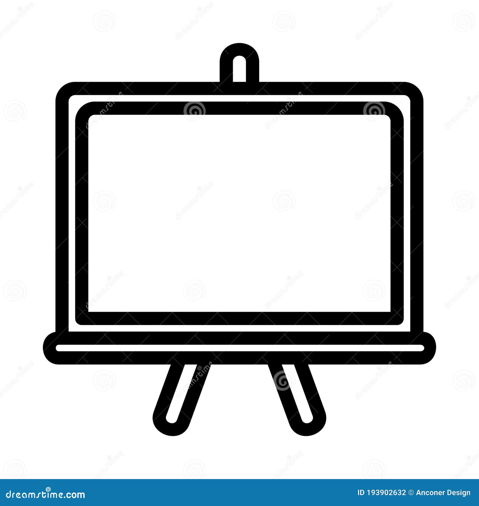 Whiteboard Icon Vector From School Collection. Thin Line Whiteboard ...