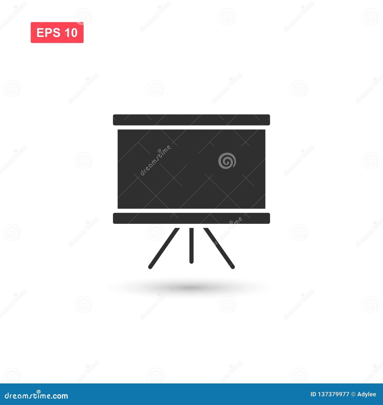 Whiteboard Icon Vector From School Collection. Thin Line Whiteboard ...