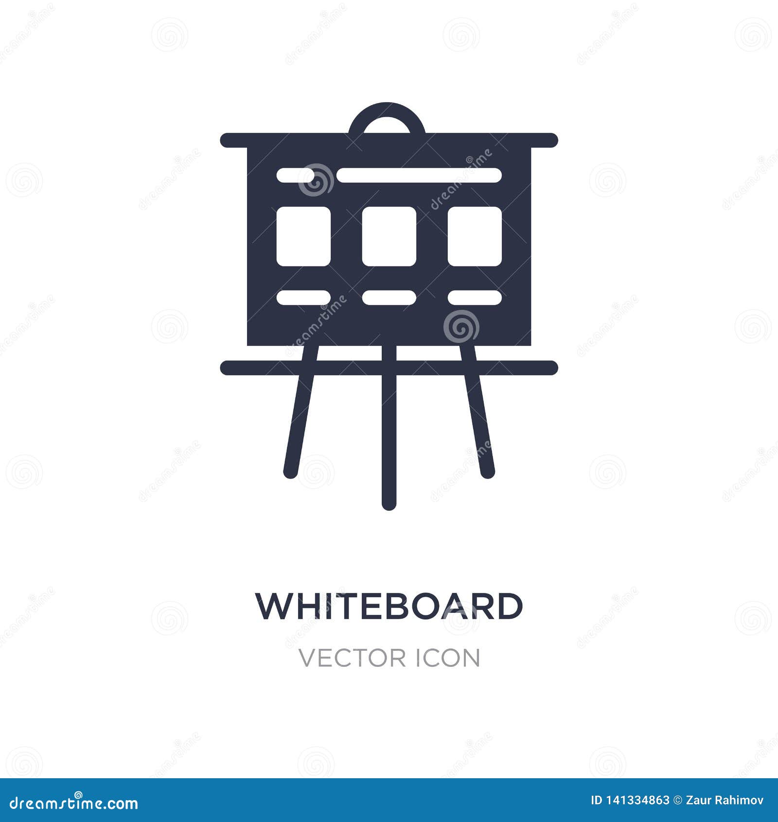 Whiteboard Icon on White Background. Simple Element Illustration from ...