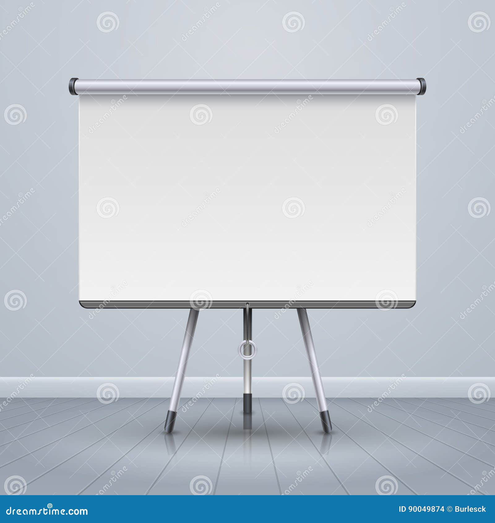Whiteboard Projector Presentation Screen Vector Illustration Stock ...