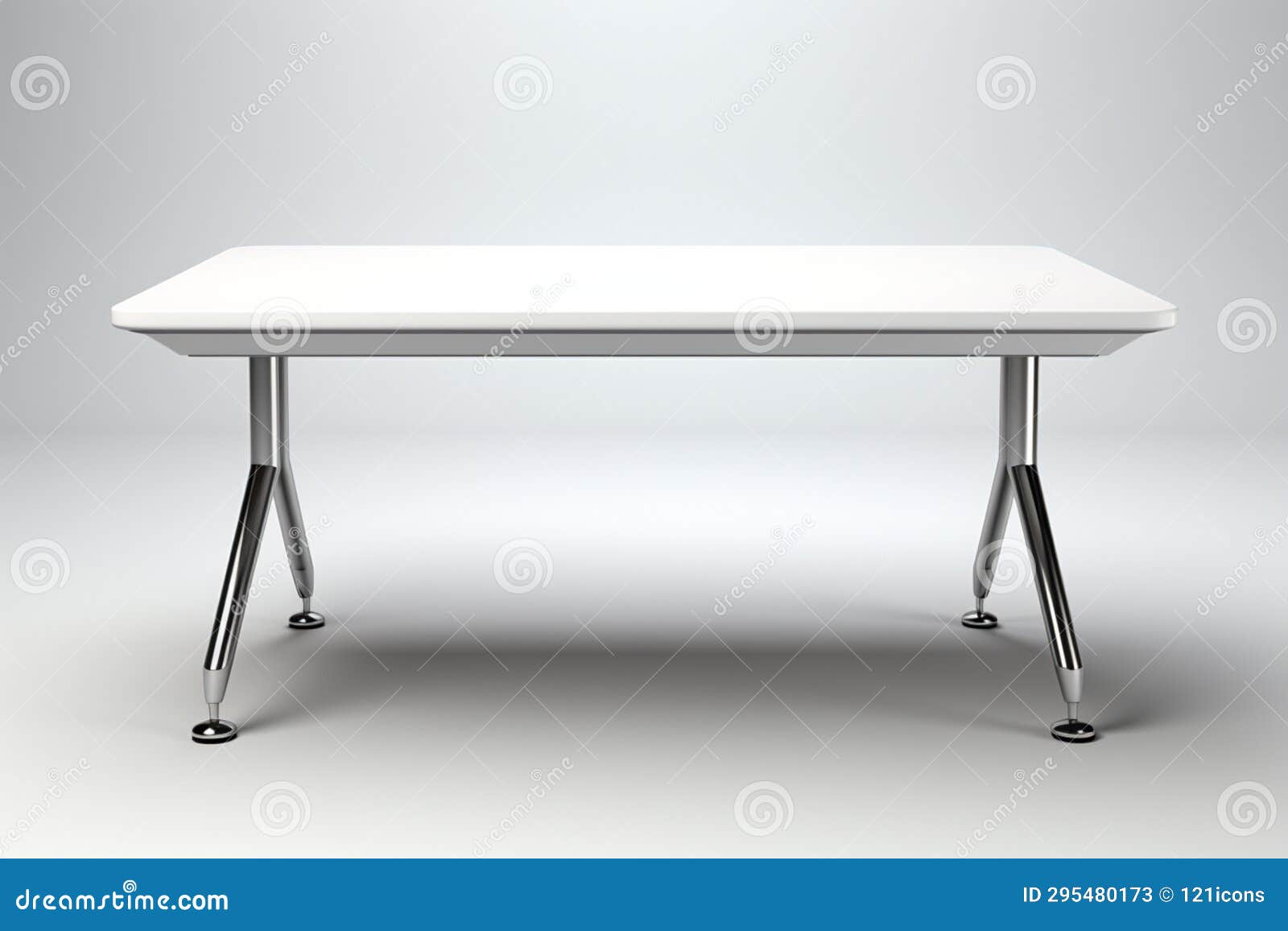 Whiteboard Table on White Background Stock Illustration - Illustration ...
