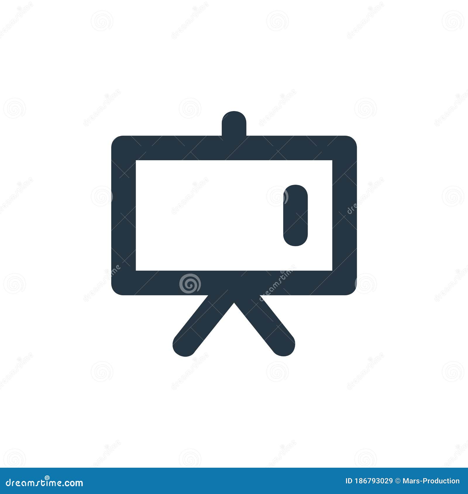 Whiteboard Vector Icon. Whiteboard Editable Stroke. Whiteboard Linear ...