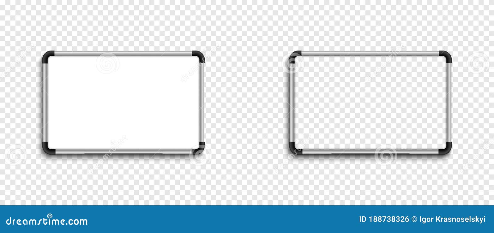 Whiteboard. White Board with Transparent Board. Empty Frame Board ...