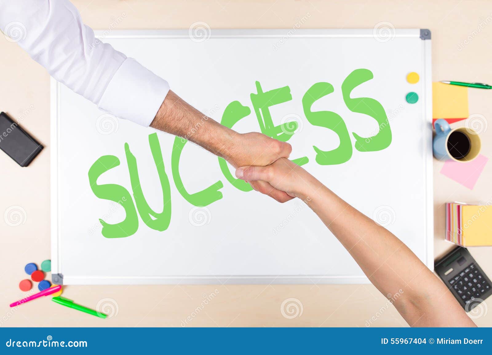 Whiteboard with Word Success Stock Photo - Image of planning ...