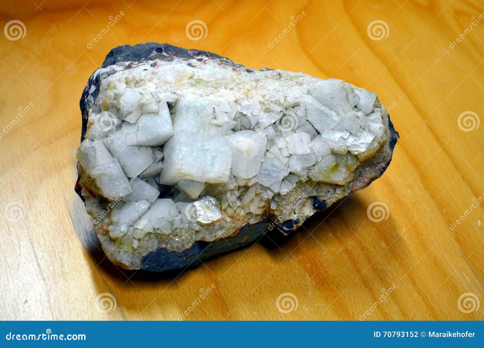 Whitee Fluorite Mineral Crystal Sample for Science and Geology Stock ...