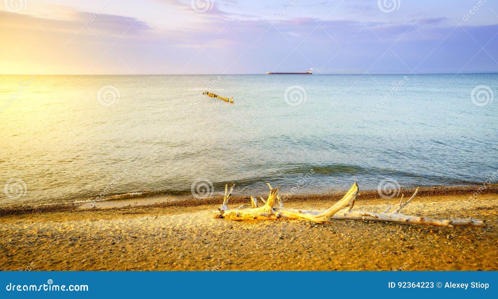 Whitefish Point, Michigan stock image. Image of sunset - 92364223