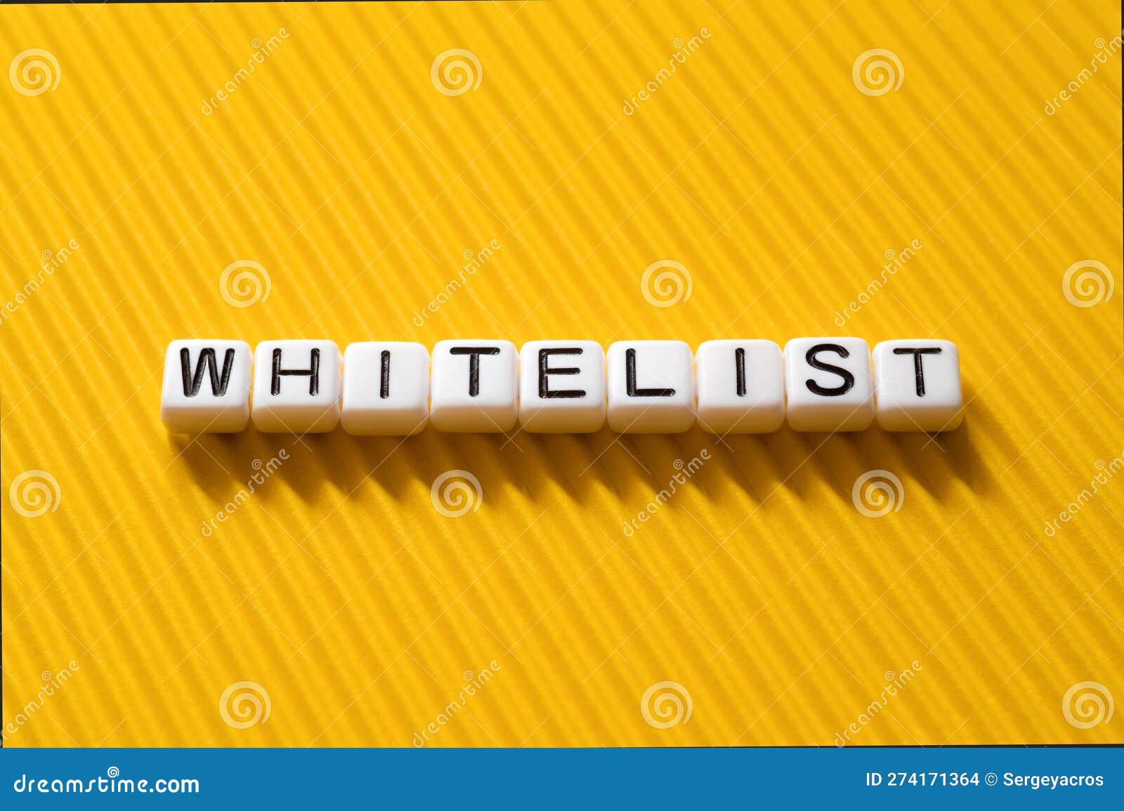Whitelist - Word Concept on Cubes Stock Photo - Image of black, word ...